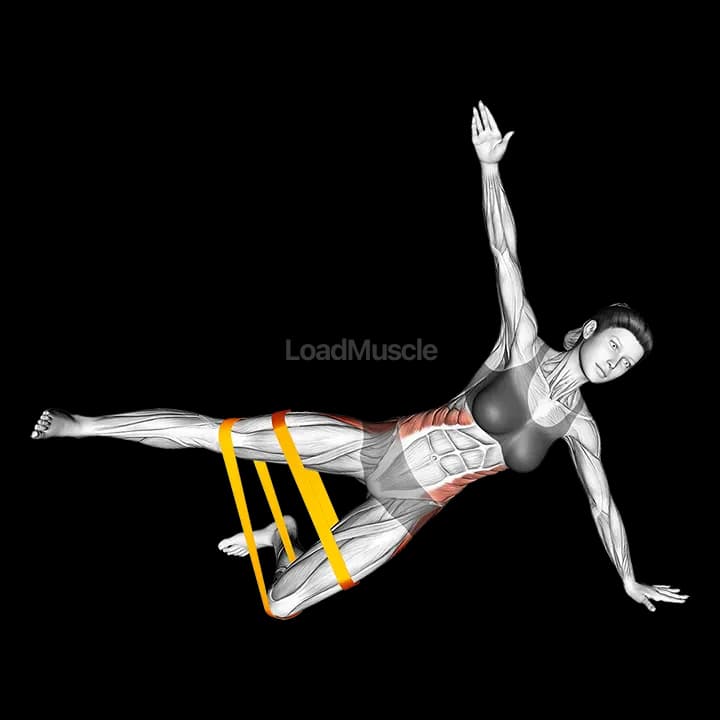 Resistance Band Kneeling Side Plank: Exercise Guide | LoadMuscle